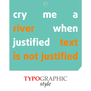 Unjustified justified text - Faciō